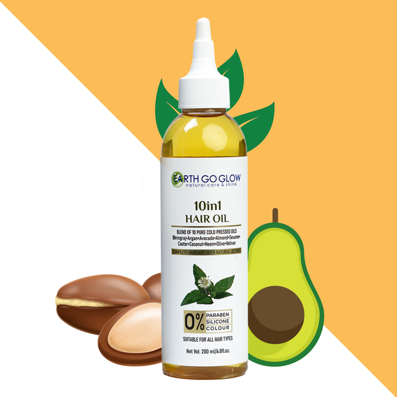 EarthGoGlow Hair Oil | Strengthen, Nourish & Promote Growth